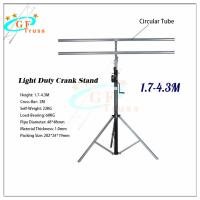 China Stage Lighting Curved Truss 200kg 1800mm Speaker Crank Stand for sale