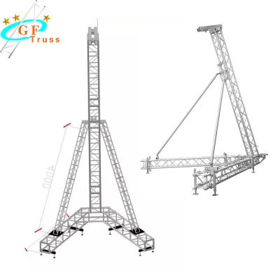 China Silver Stand Speaker Line Array 8M Lifting Pigot Screw Squire Type for sale
