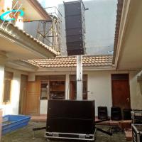 China Mobile Line Array Truss Stage Line Array Stand Load Bearing 340 Kg 7 Meters Crank Stand for sale