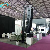 China Mobile Line Array Truss Stage Line Array Stand Load Bearing 340 Kg 7 Meters Crank Stand for sale