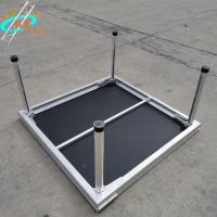 China Black Aluminum Alloy 4 Legs 2.62ft Exhibition Diy Stage Platform for sale