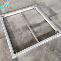 China Black Aluminum Alloy 4 Legs 2.62ft Exhibition Diy Stage Platform for sale