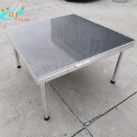 China Black Aluminum Alloy 4 Legs 2.62ft Exhibition Diy Stage Platform for sale