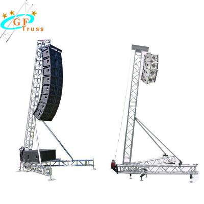 China Outdoor Activities 12M Aluminum Line Array Speaker Truss 50*3mm Main Tube for sale
