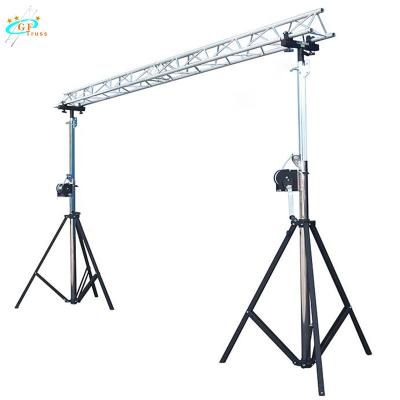 China Hand Cranks Lighting Truss Stand 6m Dj Winch Truss Speaker Stand Lift Crank Tower for sale