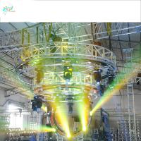 China Alu Rotating Lighting Truss Circle Display Truss For DJ Booth Lighting Show for sale