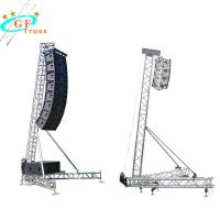 China Spigot Stage Lighting Pillar Audio Line Array Speaker Stand Truss for sale