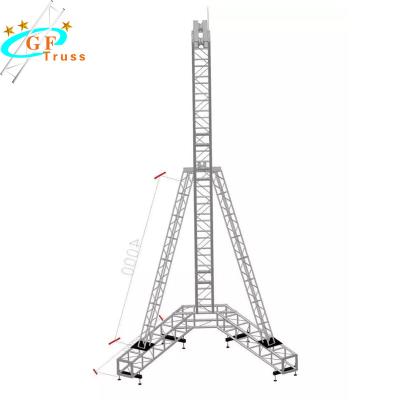 China Spigot Stage Lighting Pillar Audio Line Array Speaker Stand Truss for sale