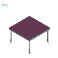 China Modular Event 0.2m 1m Aluminum Stage Platform Adjustable Base for sale