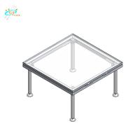 China Modular Event 0.2m 1m Aluminum Stage Platform Adjustable Base for sale