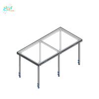 China Modular Event 0.2m 1m Aluminum Stage Platform Adjustable Base for sale