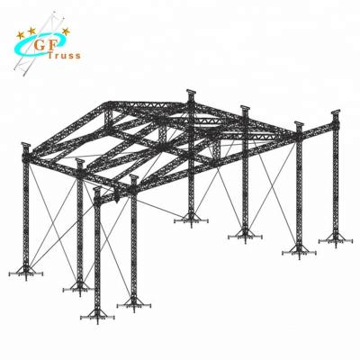 China 300*300mm Square Aluminum Truss Display With Stage Lighting Frame for sale