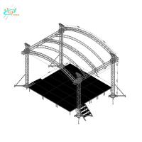 China 300*300mm Square Aluminum Truss Display With Stage Lighting Frame for sale