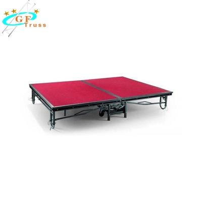 China Folding Adjustable 6082 T6 Aluminum Stage Platform for sale