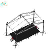 China 50mm Portable Event Lighting Temporary Stage Truss With Covering for sale