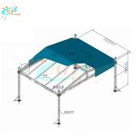 China 50mm Portable Event Lighting Temporary Stage Truss With Covering for sale