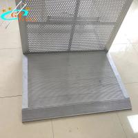 China Ensure Safety 1M*1.2M*1.2M Aluminum Finish Stage Barriers for sale