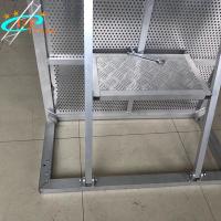 China Ensure Safety 1M*1.2M*1.2M Aluminum Finish Stage Barriers for sale