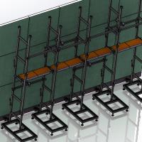 China 50mm * 3mm Square Circle Arch Ladder Truss Sliver Bolt And Nut Connecting for sale