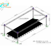 China 520*760mm Flat Aluminum Roof Truss System For Wedding for sale