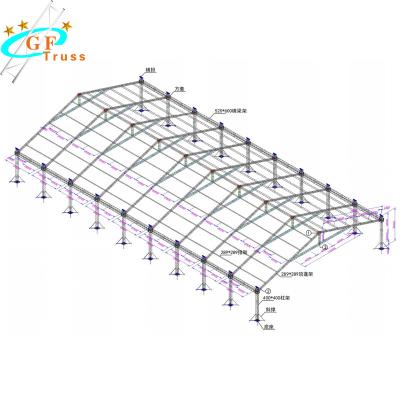 China Exhibition Event 2m Curved Aluminum Roof Truss System for sale
