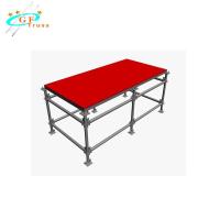 China Folding Iron Layer 750kgs/m2 18mm Portable Stage Platform for sale