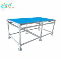 China Folding Iron Layer 750kgs/m2 18mm Portable Stage Platform for sale