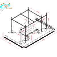 China Church 4m Roof Lighting Aluminium Stage Truss System for sale