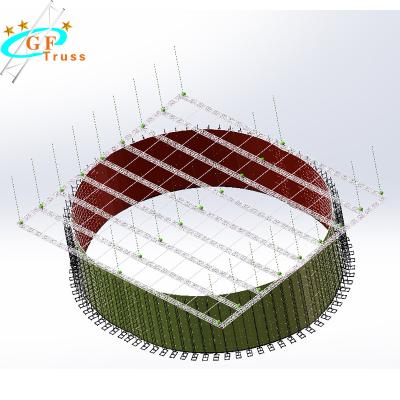 China Circle Indoor/ Outdoor Event Led Truss Display Led Screen Truss for sale