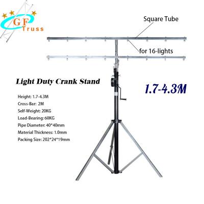 China Line Array Crank Stand Truss Lift Tower For Hanging Lighting for sale