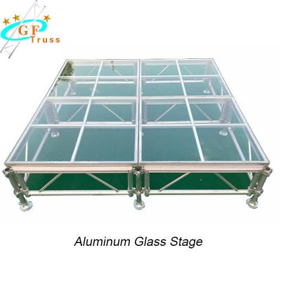 China Acrylic Wedding Stage / Acrylic Platform Stage / Swimming Pool Glass Stage for sale