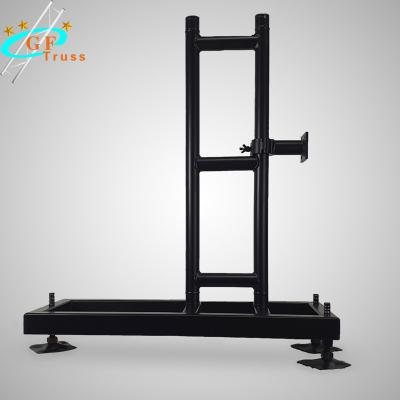 China Truss LED video wall ground support system aluminum truss stand for led screen hanging for sale