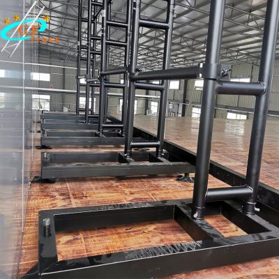 China LED Video Wall Ground Support system aluminum alloy ladder truss hanging led display for sale