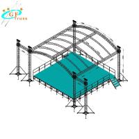 China 6061-T6 Aluminum Truss Roof Systems Concert Stage DJ Used for sale