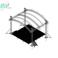 China 6061-T6 Aluminum Truss Roof Systems Concert Stage DJ Used for sale