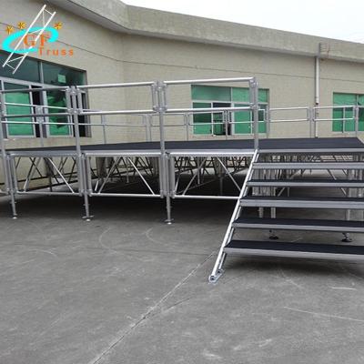 China Outdoor Concert Truss Stage Aluminum Materials Stage Platform Mobile in Truss Display for sale