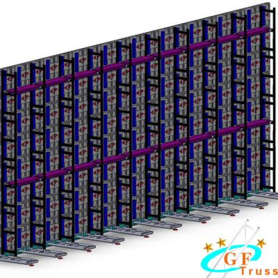 China Aluminum Ladder Led Screen Truss Outdoor With Adjustable Base for sale