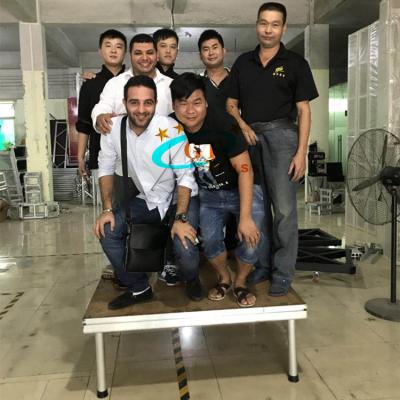 China Simple fixed stage,aluminum stage platform with four legs stage for sale
