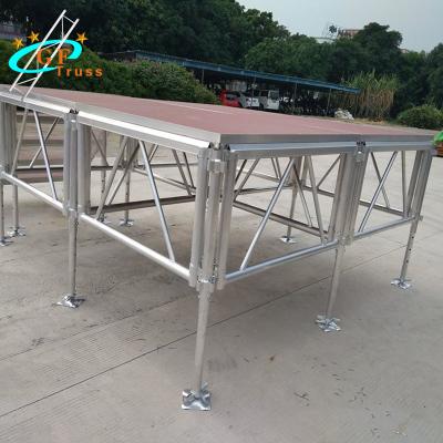 China aluminum plywood platform stage deck with adjustable leg for concert,event for sale