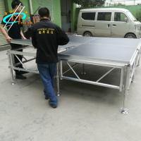 China Portable aluminum stage durable  platform desk with adjustable legs for outdoor music event concert  display for sale
