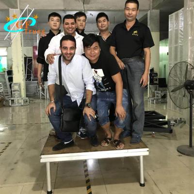 China 1m*1m 1m*2m 1.22m*1.22m Aluminium Stage Platform For Wedding for sale