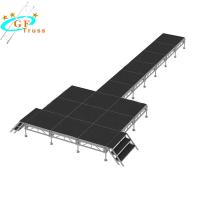 China 1.0m Adjustable NonSlip Aluminum Stage Platform Portable for sale
