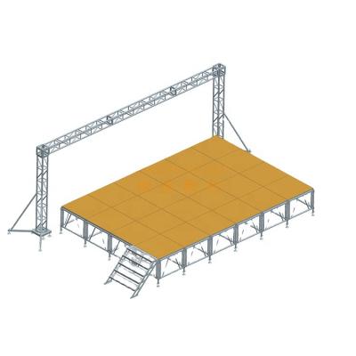 China 750kgs/M2 Outdoor Portable Stage Platform For DJ Concert for sale