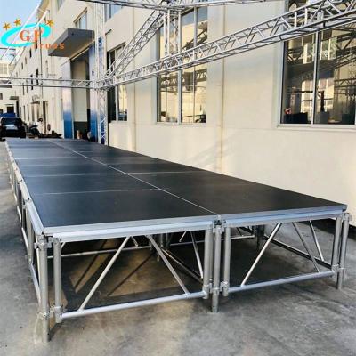 China Plexiglass Portable Aluminium Stage Platform 1.22*1.22M for sale