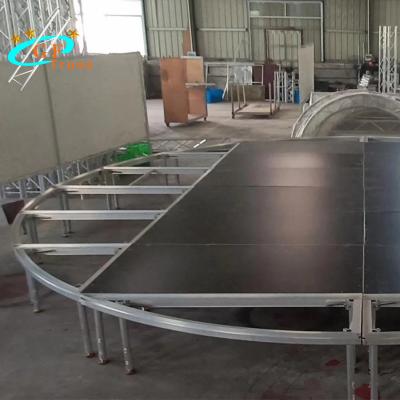 China Round Outdoor 6061-T6 Aluminum Stage Platform Anticrack for sale