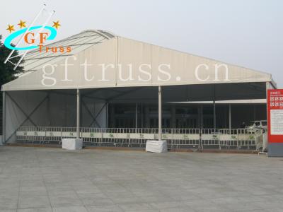 China Light Weight Oxford Aluminum Party Tent With Curved Truss System for sale