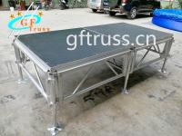 China Indoor Plexiglass Portable Aluminum Truss Stage 1.22*1.22M for sale
