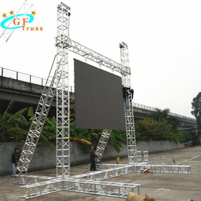 China Triangle Uniform Stress Aluminum Spigot Truss 4m Length for sale