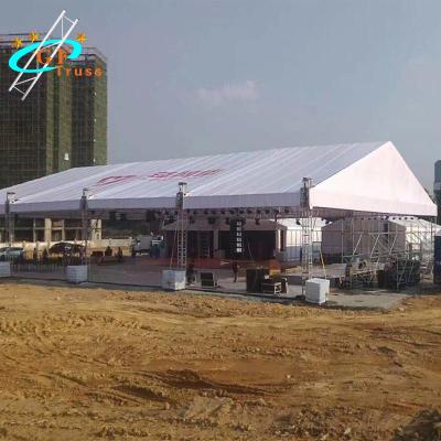 China TUV Gable Shape Aluminum Truss Roof System With Stage for sale