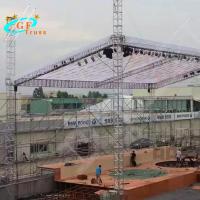 China TUV Gable Shape Aluminum Truss Roof System With Stage for sale